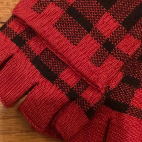 Coach | Accessories | Nwt Coach True Red Plaid Mittens | Poshmark